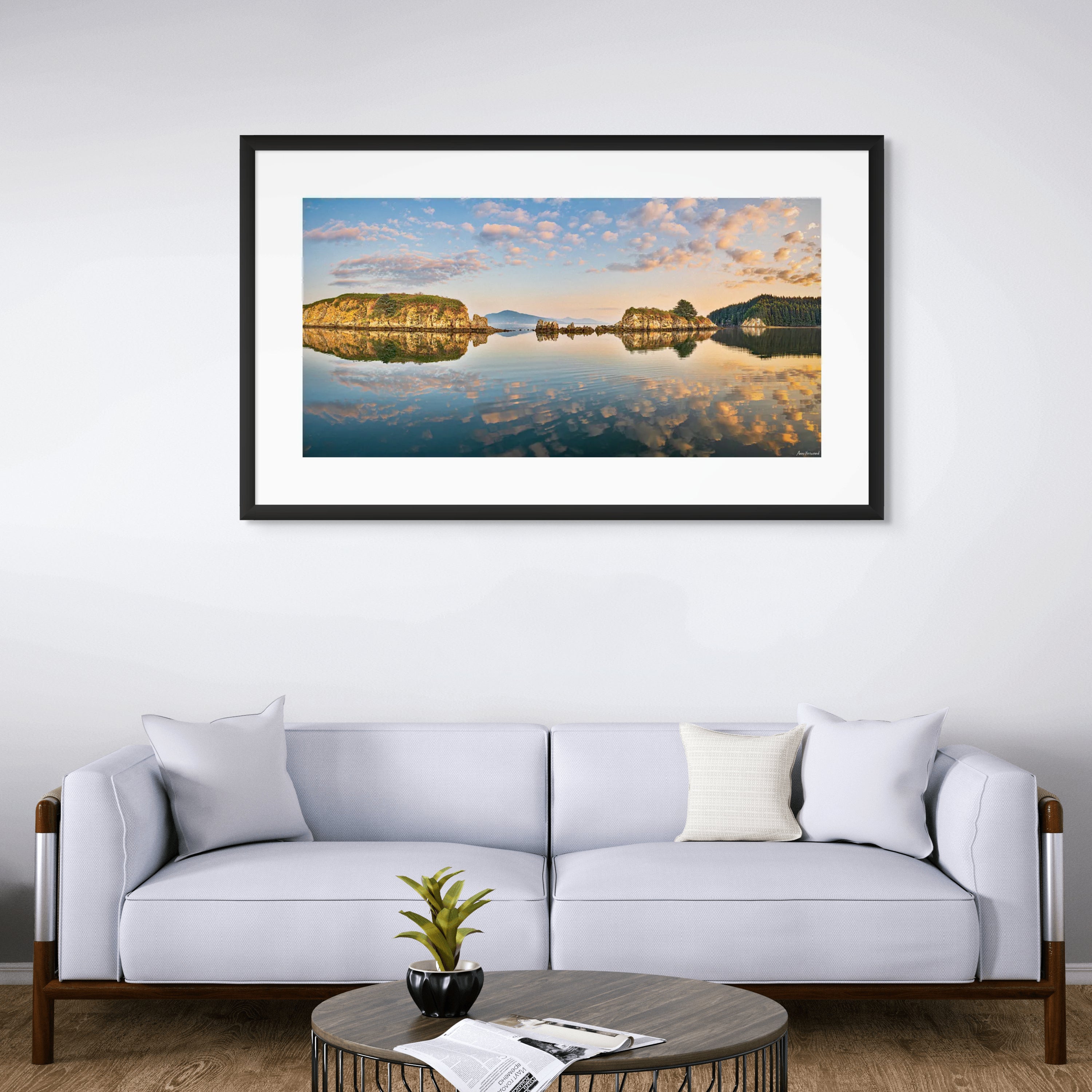 Calm Waters: Sunset Reflections at Anton Larson Bay, Alaska – Fine Art ...